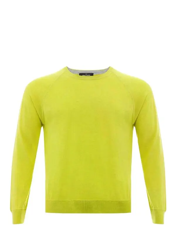 GRAN SASSO Crew Neck Raglan Sweater - Yellow