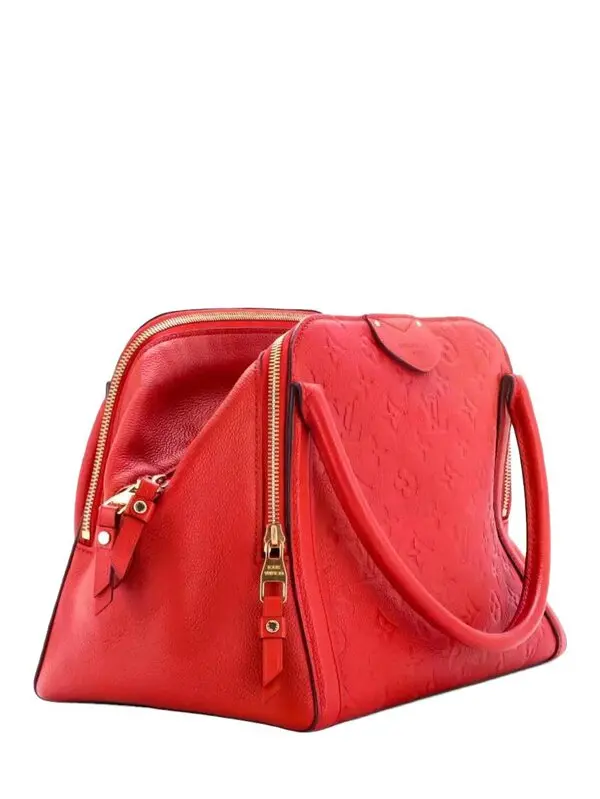 LOUIS VUITTON Marais Handbag Monogram Empreinte Leather Mm Satchel - Red
