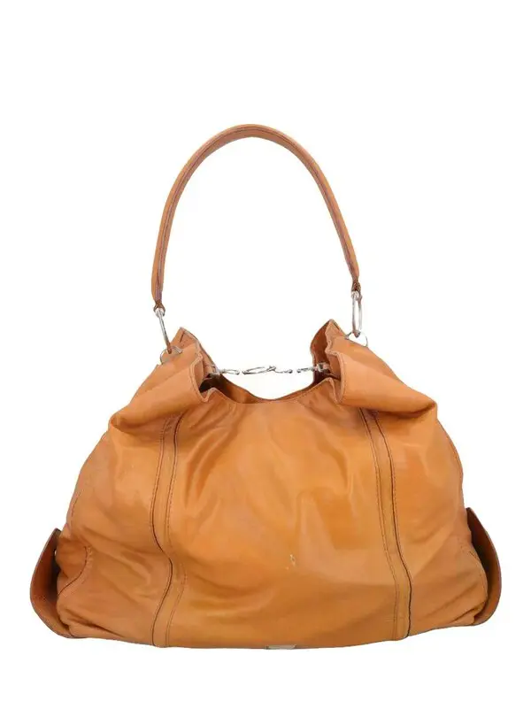 Gianfranco Ferre Slouchy Leather Tote Bag - Brown