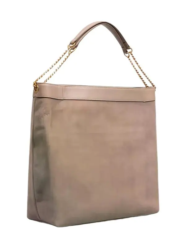 TWINSET Suede-panelled Shoulder Bag - Neutrals