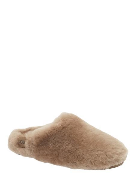 UGG Elea Fluffed Genuine Shearling Slip-on - Brown