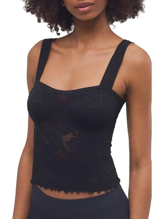 Free People Intimately Fp Heirloom Cami - Black