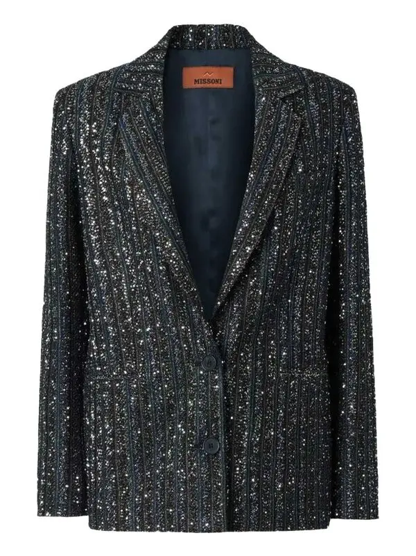 Missoni Striped Sequin Bomber Jacket - Multi