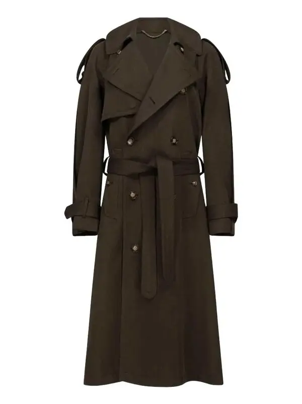 Victoria Beckham Belted Trench Coat - Brown