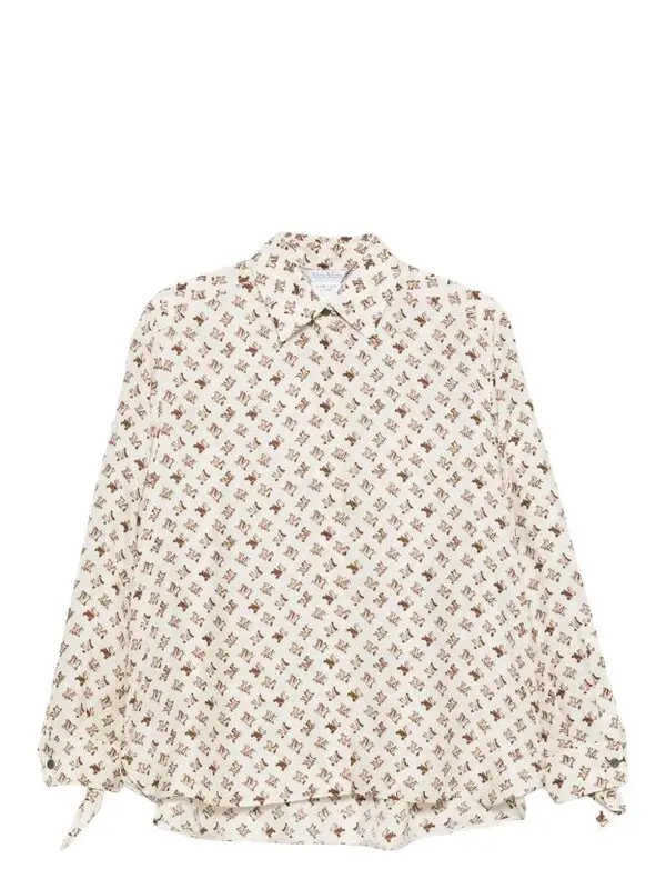 Max Mara Oversized Printed Silk Shirt - Multi