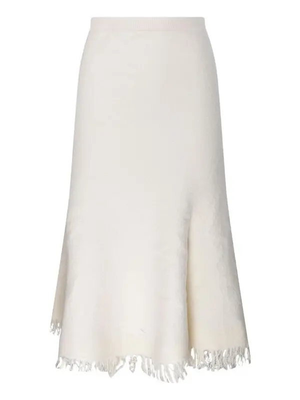 Bottega Veneta Wool Long Skirt - Multicolor