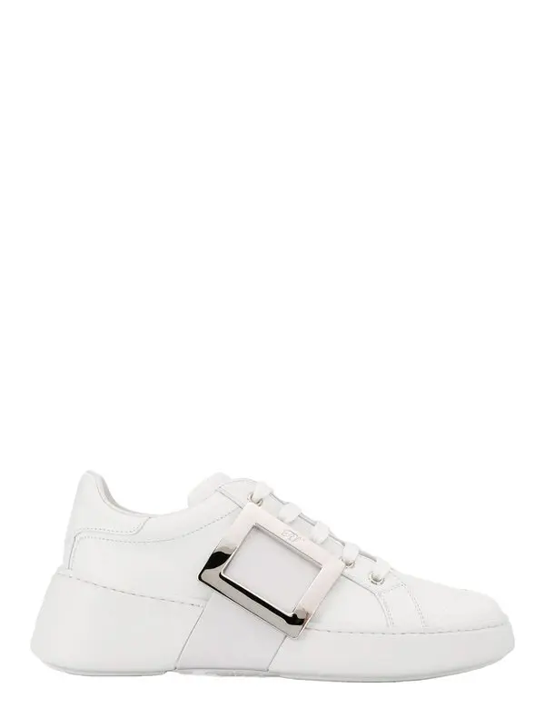 ROGER VIVIER Viv Skate Leather Sneakers - Multicolor