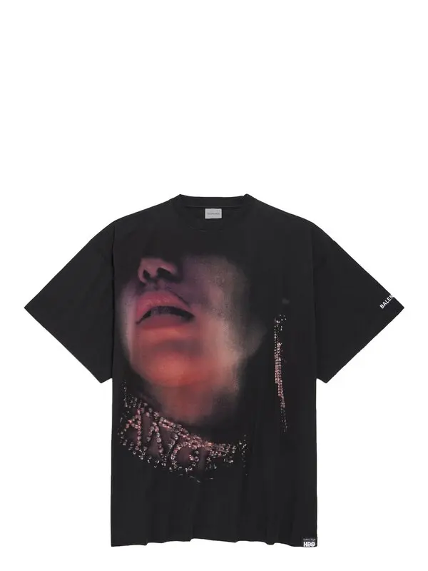Balenciaga Look Away Oversized T-shirt - Black