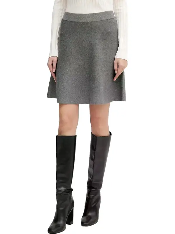 BENETTON A-line Mini Skirt - Grey
