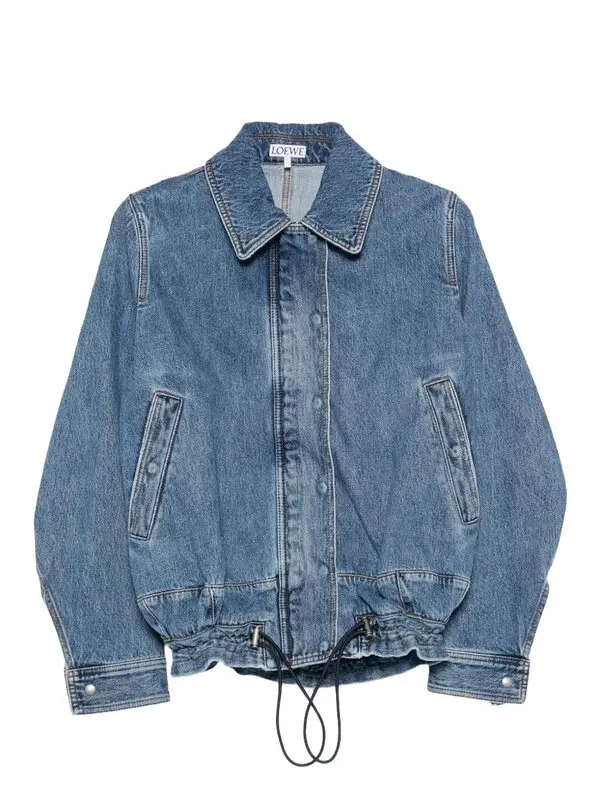 Loewe Drawstring Denim Jacket - Multicolor