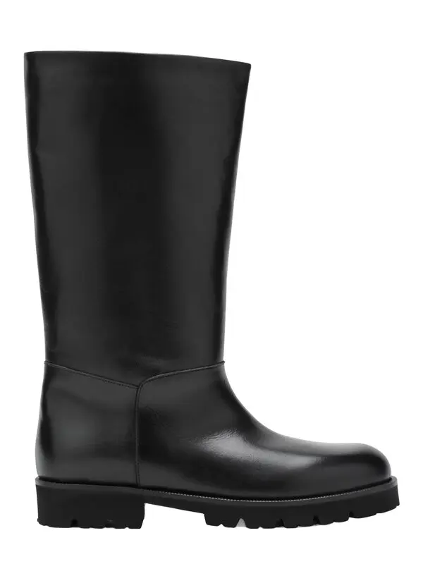 Dear Frances Loch Full Grain Leather Boots - Black