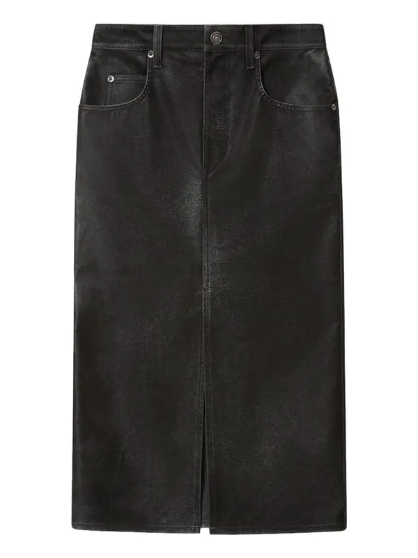 Isabel Marant Étoile Marant Bisane Faux Leather Skirt - Multicolor