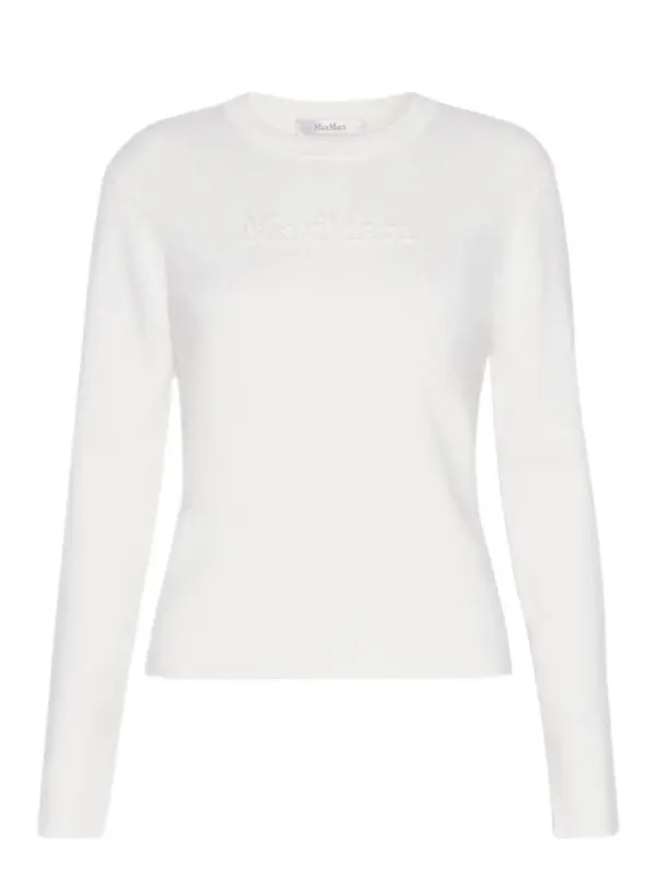 Max Mara Wool Crewneck Sweater - Multicolor