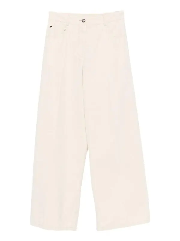 FORTE_FORTE Denim Cotton Jeans - White