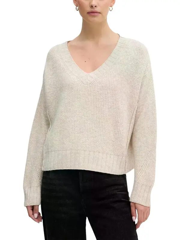 BENETTON V-neck Sweater - Neutrals