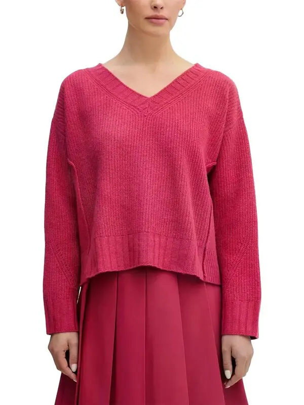 BENETTON V-neck Sweater - Pink