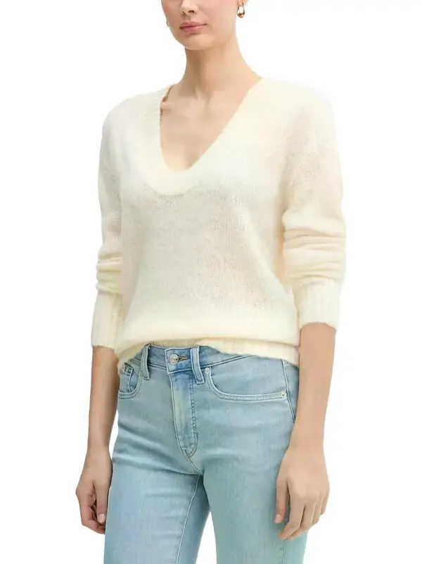 BENETTON V-neck Sweater - Neutrals