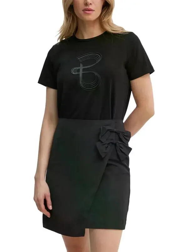 BRUUNS BAZAAR Reginae Madinelle Bow-detail Mini Skirt - Black