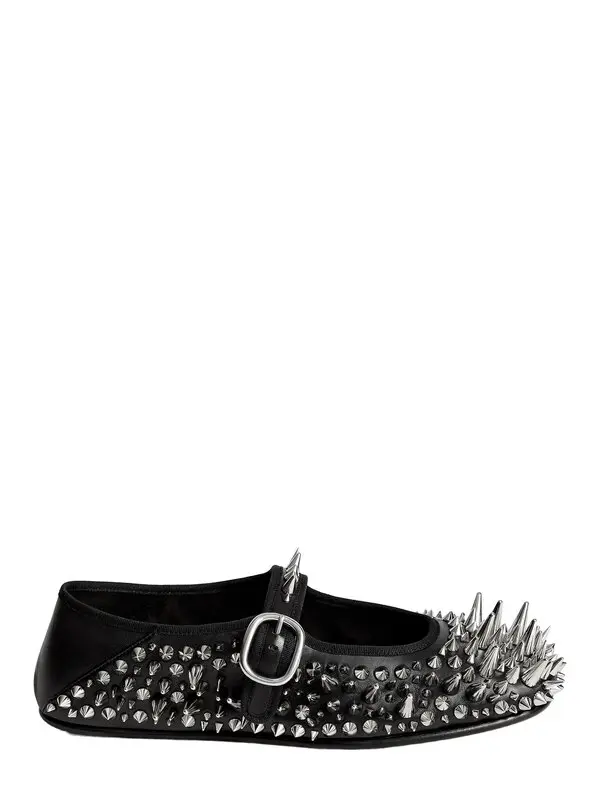 Bottega Veneta Veneziana Mary-jane Ballerina - Black