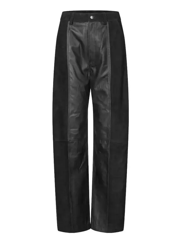 ROTATE BY BIRGER CHRISTENSEN Wide Straight Trousers - Black