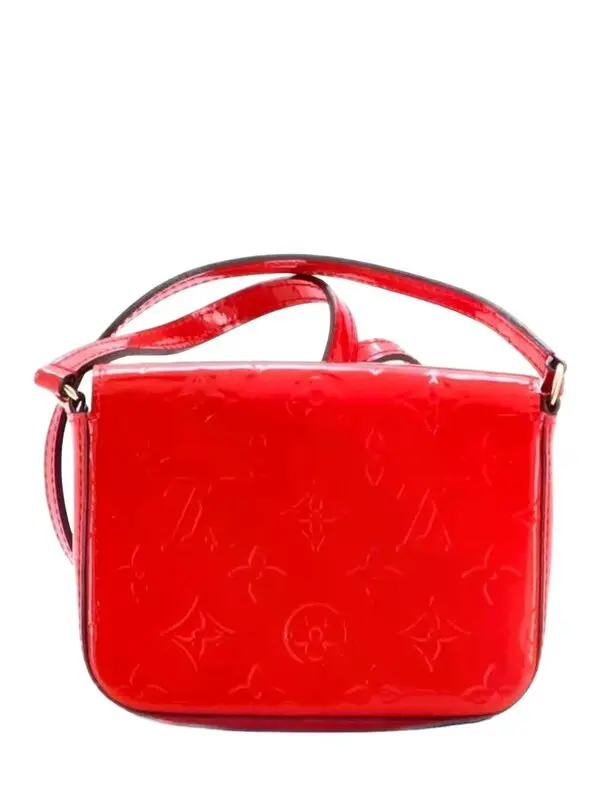 LOUIS VUITTON Sac Lucie Handbag Monogram Vernis Mini Crossbody Bag - Red