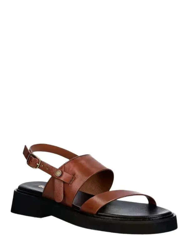Barbour Dakota Buckle-fastening Leather Sandals - Brown