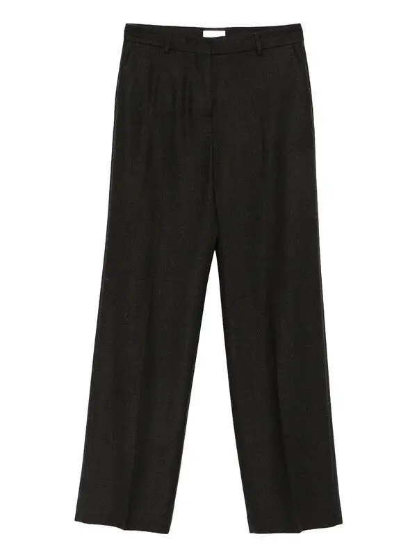 CELLAR DOOR Ima Straight-leg Trousers In Wool - Brown
