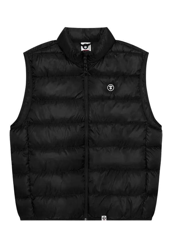 AAPE Now Moonface Down Vest - Black