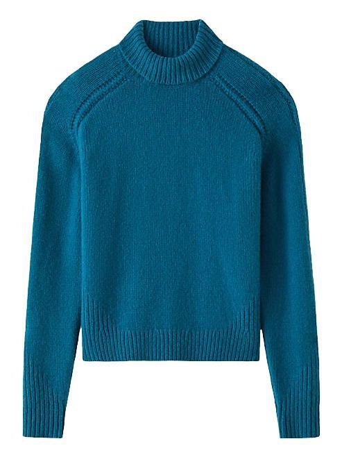 JOSEPH Tilly High-neck Cashmere Jumper - Peacock