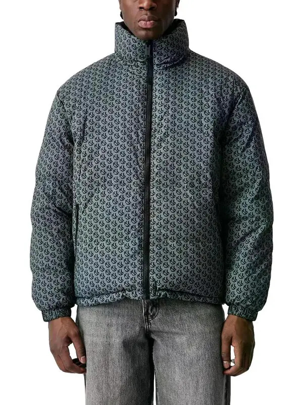 Karl Lagerfeld Reversible Monogram-print Jacket - Grey