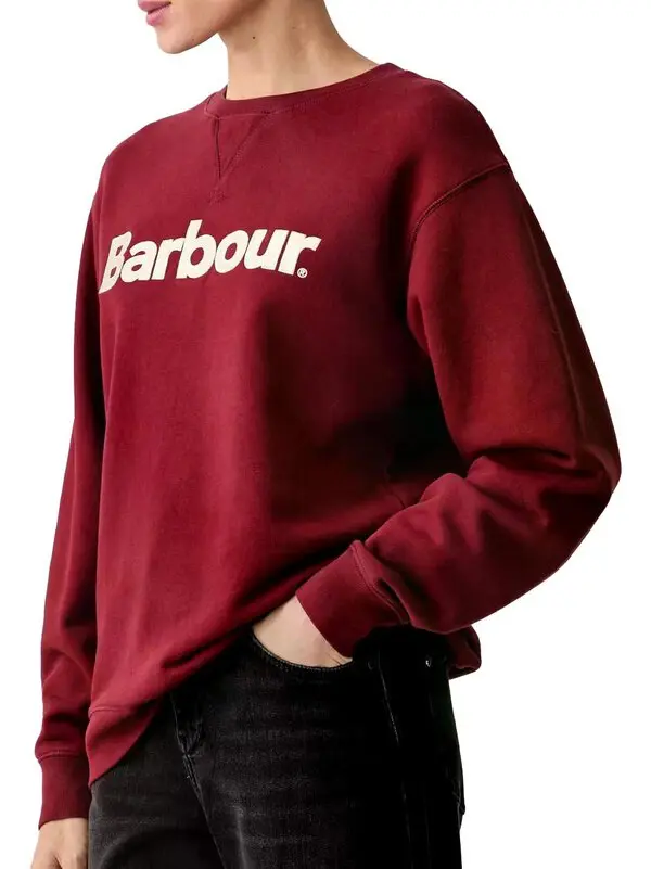 Barbour Hartland Logo Sweatshirt - Red