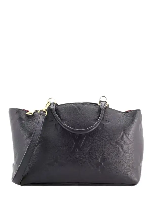 LOUIS VUITTON Petit Palais Handbag Monogram Empreinte Giant Satchel - Black
