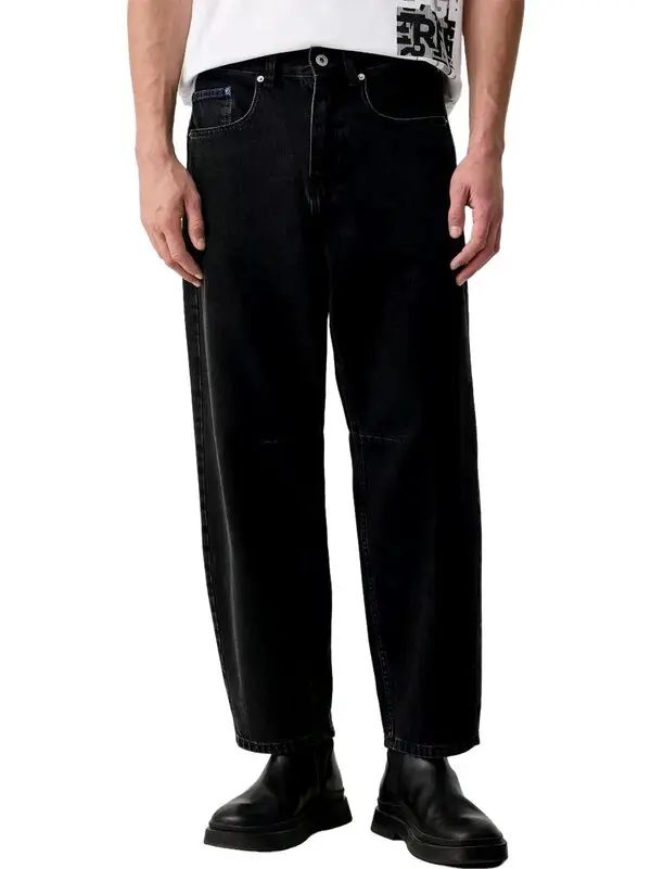 Karl Lagerfeld Logo-patch Jeans - Black
