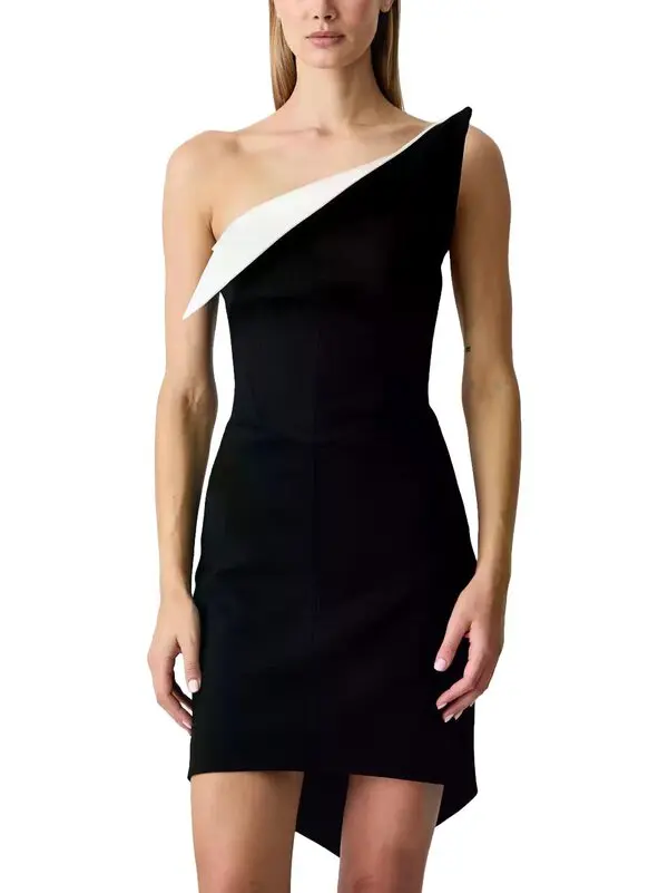 Karl Lagerfeld Kl Studio Asymmetric Dress - Black