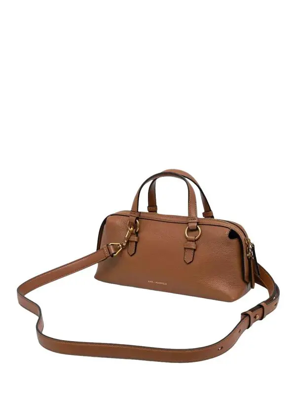 Karl Lagerfeld K/autograph Logo-plaque Leather Tote Bag - Brown