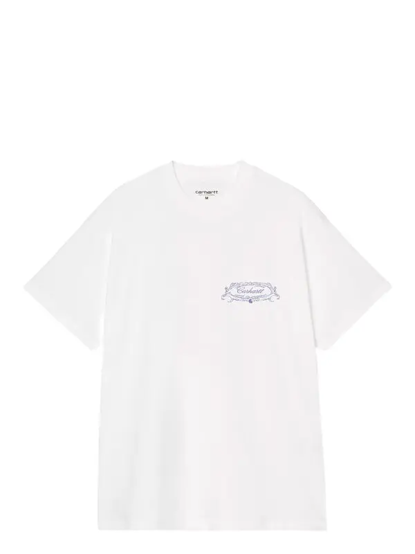 Carhartt Work In Progress Graphic-print T-shirt With Mini Chest Logo - White