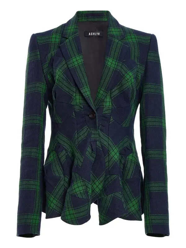 ASHLYN Puzzle Linen Jacket - Multi