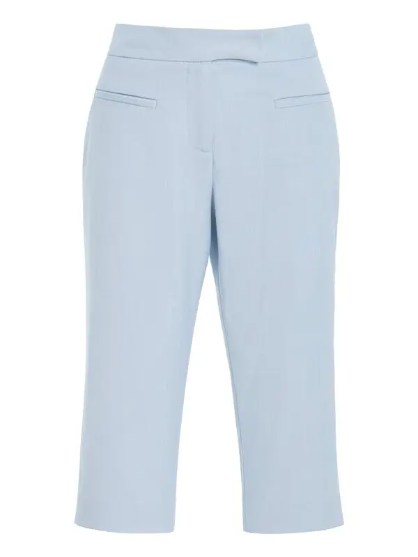LAQUAN SMITH Pinstripe Capris - Light Blue