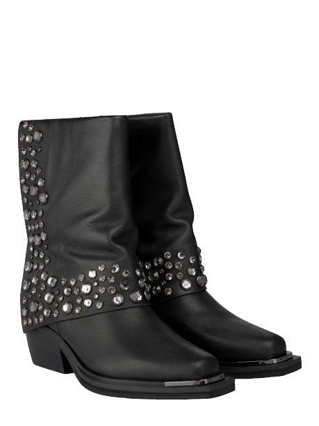 ALMA EN PENA Studded Ankle Boot - Black