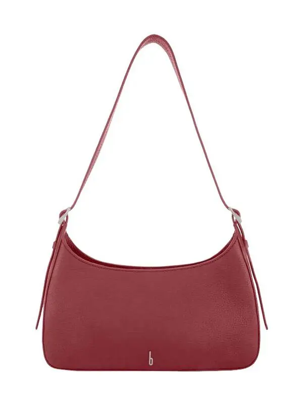 BEHNO Leena Leather Pouchette - Cherry
