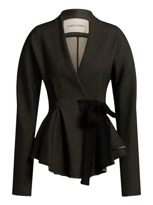 Alberta Ferretti Linen Blend Jacket - Multicolor