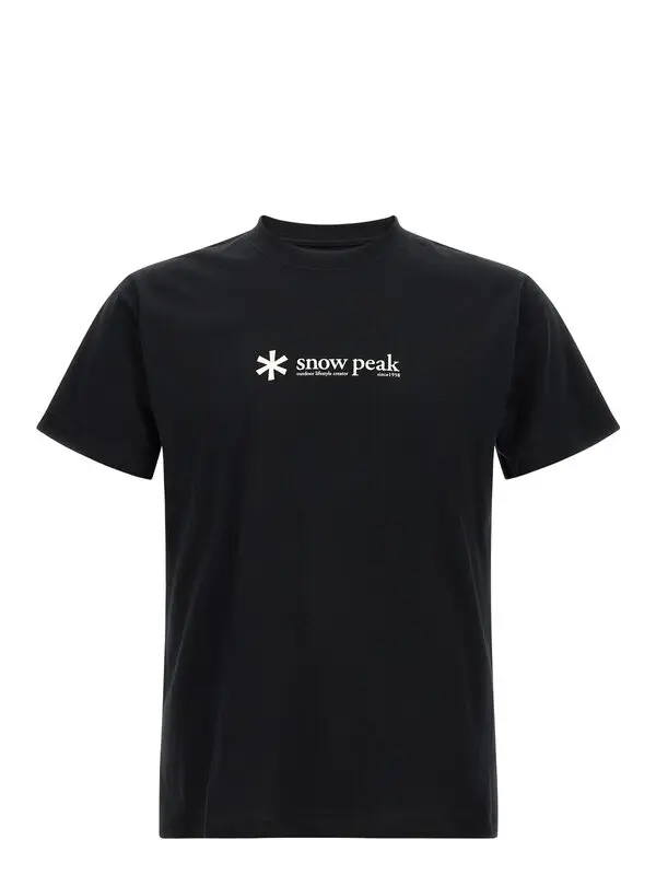 SNOW PEAK Logo T-shirt - Black