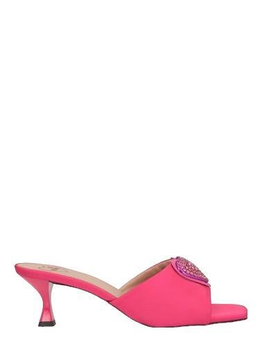 Moschino Sandals Size Textile Fibers - Pink