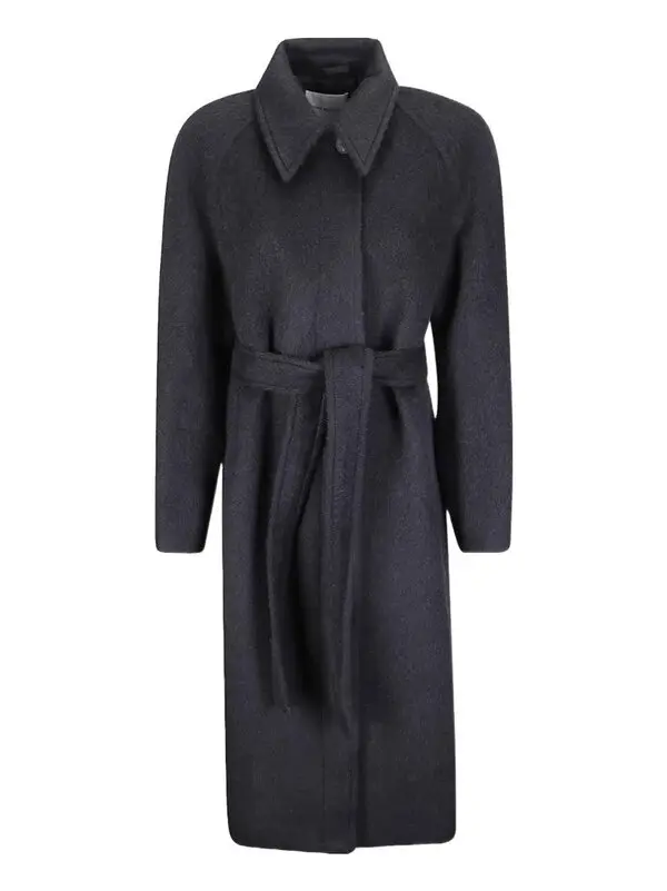 Studio Nicholson Kobers Curved Shoulder Coat - Cola