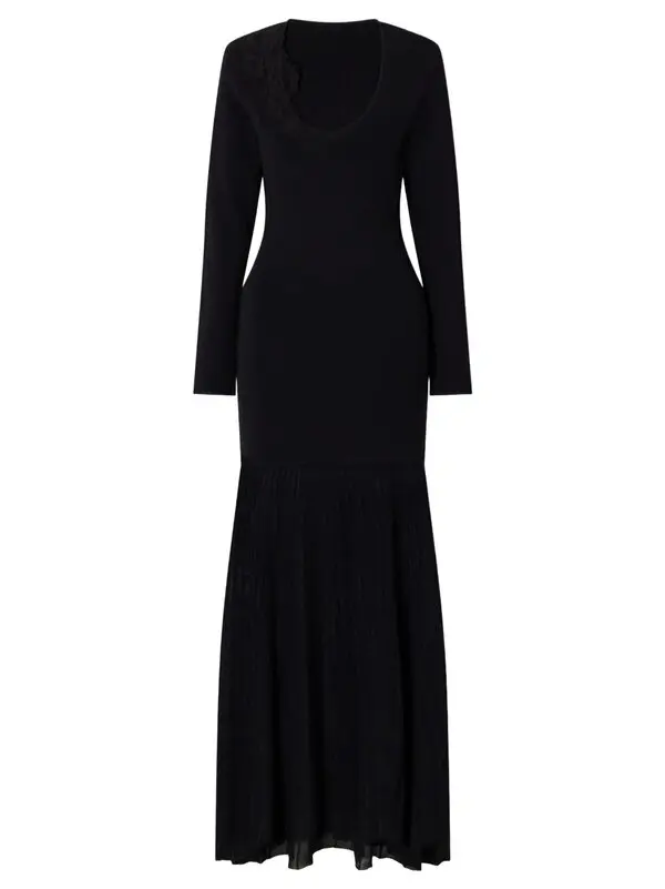 SIR. Paneled Stretch-knit Dress - Black
