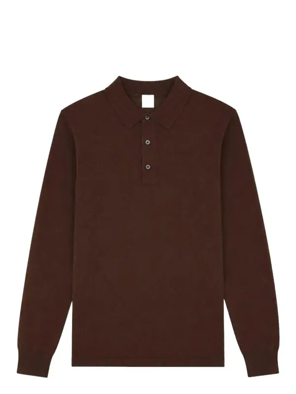 Aspesi Polo Neck Knitted Sweater - Brown