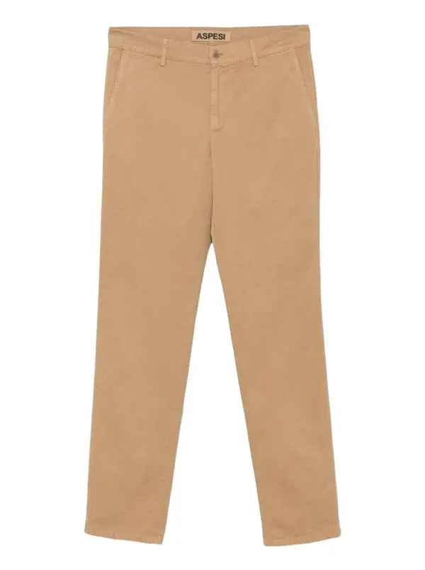 Aspesi Straight-leg Chino Trousers - Nude