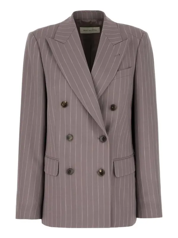 Dries Van Noten Long-sleeve Blazer - Grey