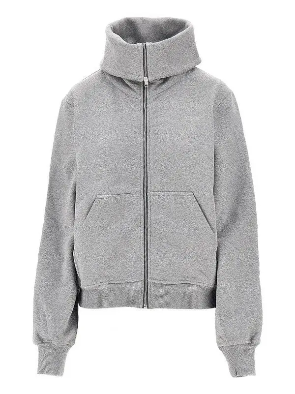 7 For All Mankind High-neck Full-zip Weathirt - Grey