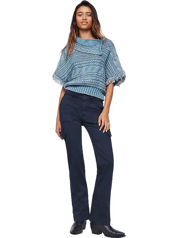 PILCRO Utility Bootcut Pants - Dark Navy